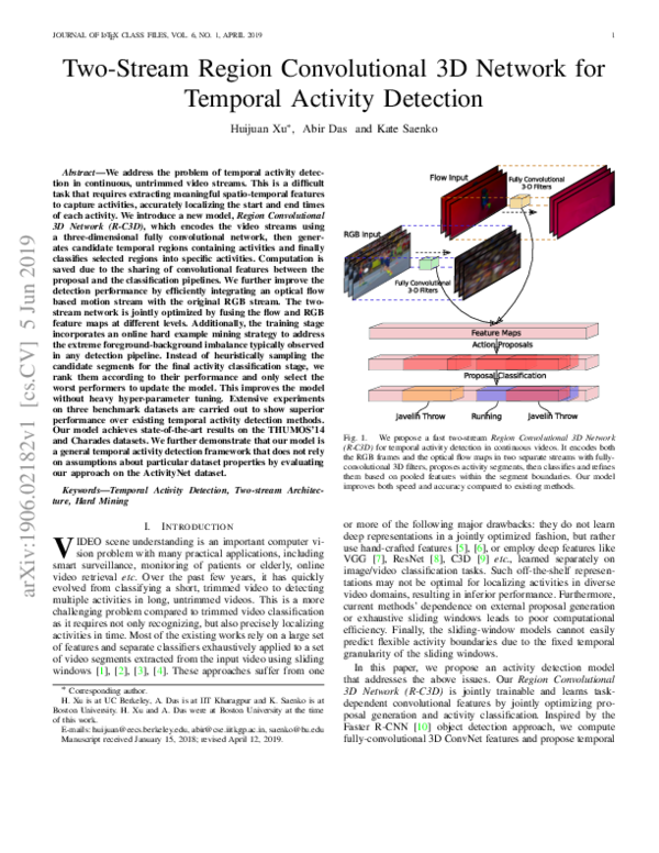 (PDF) Two-Stream Region Convolutional 3D Network for Temporal Activity Detection