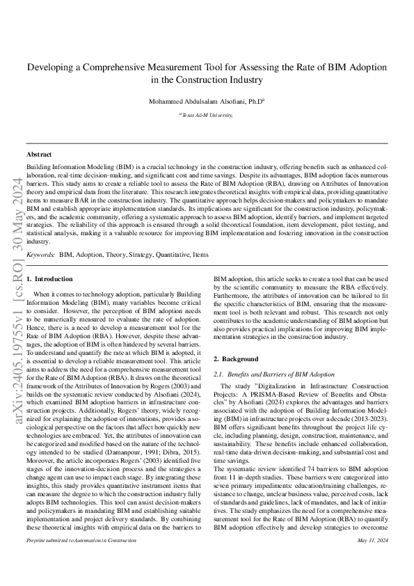 (PDF) Developing a Comprehensive Measurement Tool for Assessing the ...