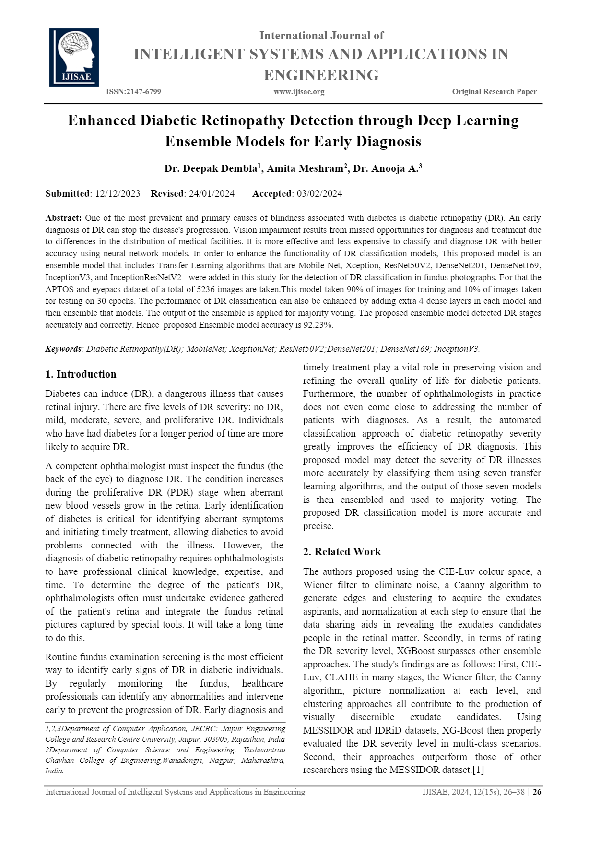 (PDF) View of Enhanced Diabetic Retinopathy Detection through Deep Learning Ensemble Models for ...
