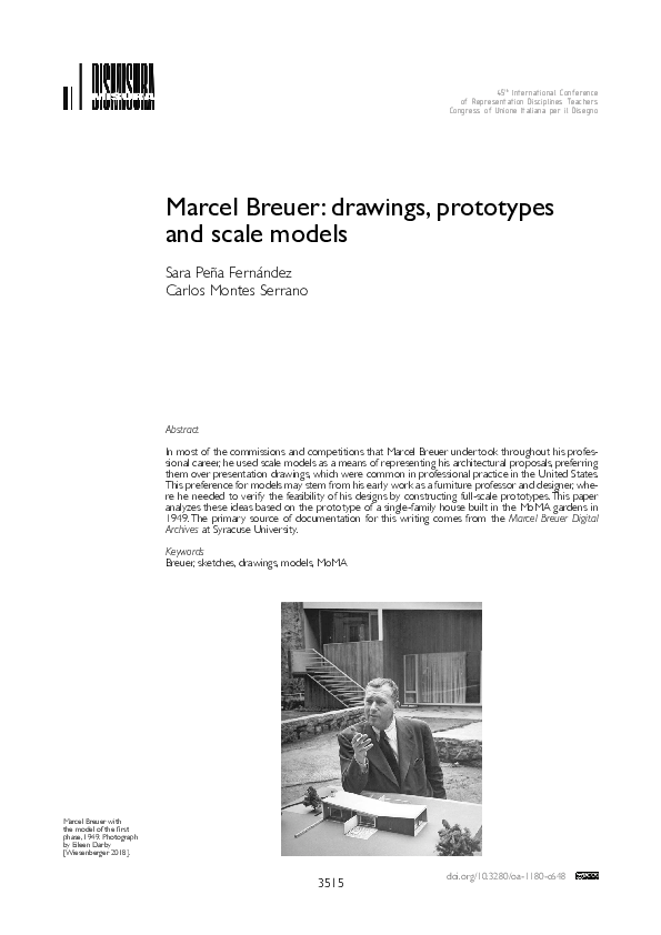(PDF) Marcel Breuer: drawings, prototypes and scale models