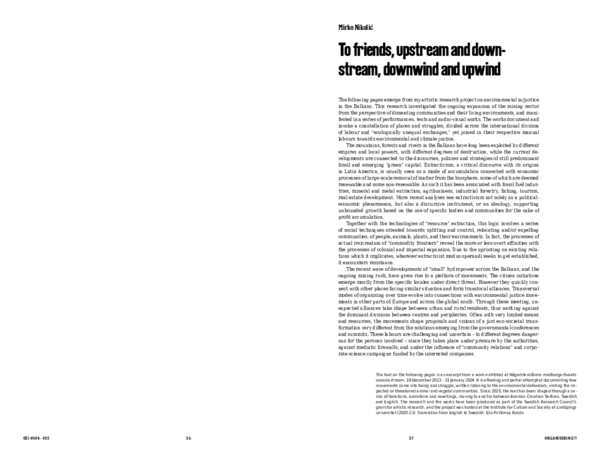 (PDF) "To friends, upstream and downstream, downwind and upwind"