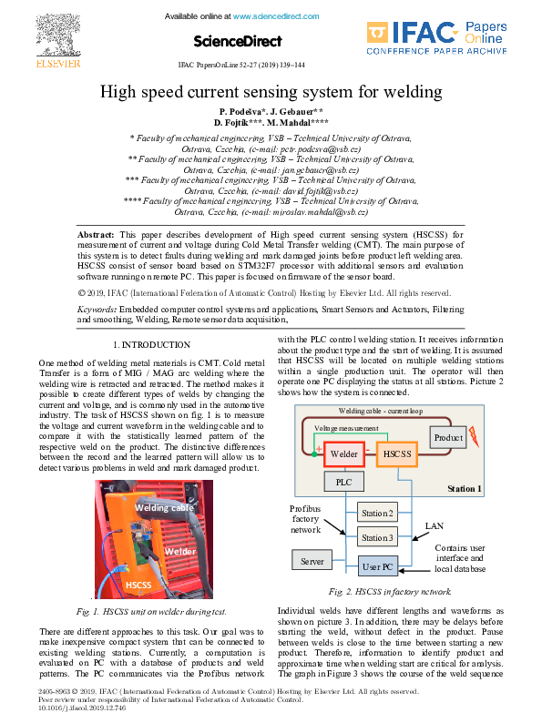 (PDF) High speed current sensing system for welding