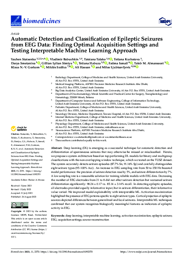 (PDF) Automatic Detection and Classification of Epileptic Seizures from ...
