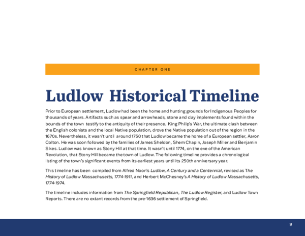 (PDF) Ludlow, Massachusetts Historical Timeline | Joseph Carvalho III ...