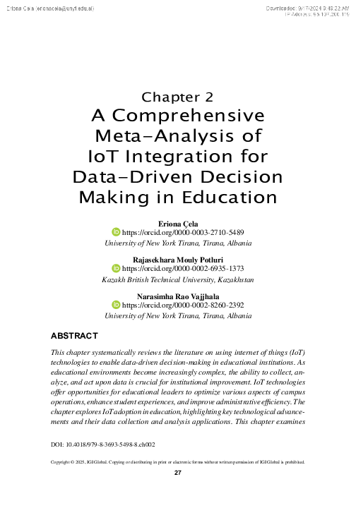 (PDF) A Comprehensive Meta-Analysis of IoT Integration for Data-Driven Decision Making in Education
