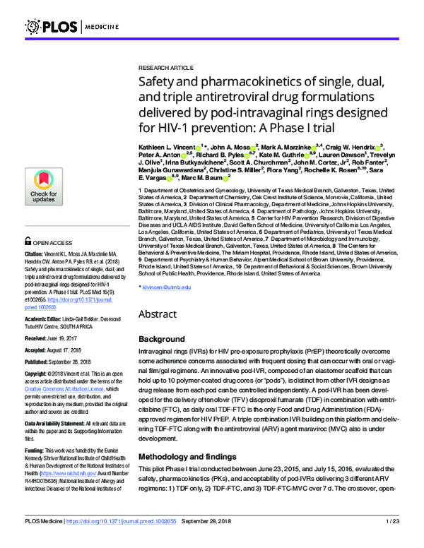 (PDF) Safety and pharmacokinetics of single, dual, and triple ...