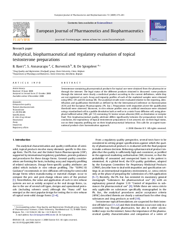 (PDF) Analytical, biopharmaceutical and regulatory evaluation of ...