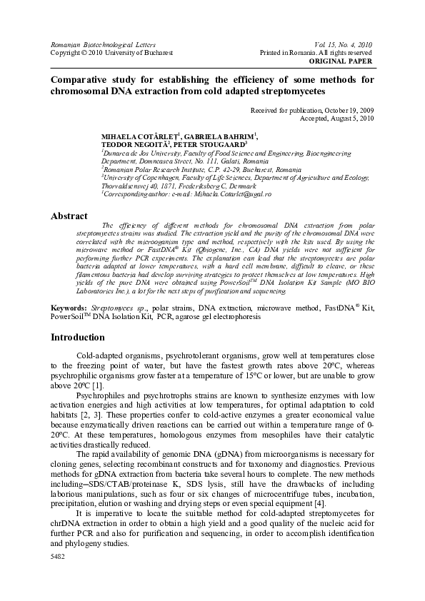 (PDF) Comparative study for establishing the efficiency of some methods ...