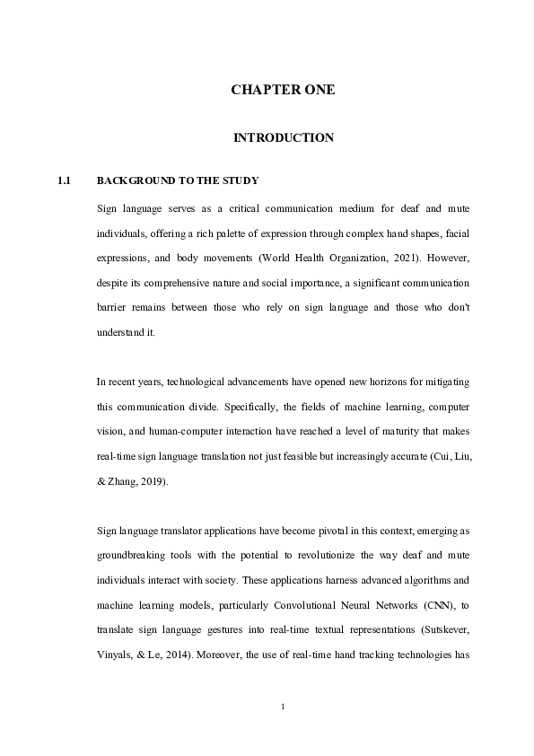 (PDF) Design and Implementation of a Mobile Sign Language Translator ...