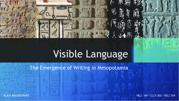(PDF) Visible Language: The Emergence of Writing in Mesopotamia