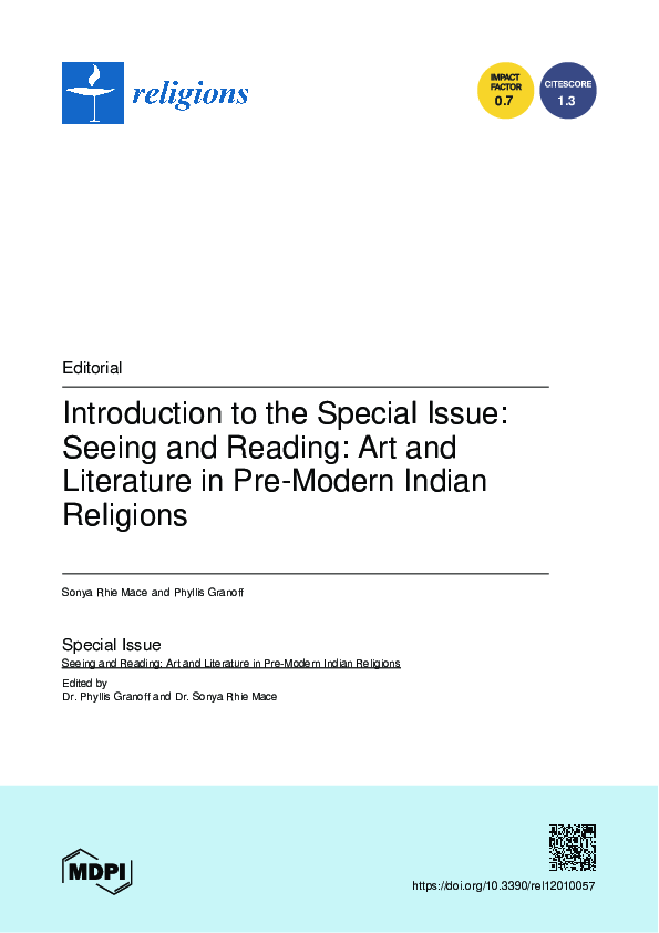 (PDF) Seeing and Reading: Art and Literature in Pre-Modern Indian Religions