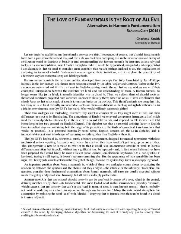 (PDF) THE LOVE OF FUNDAMENTALS IS THE ROOT OF ALL EVIL Alternatives to ...