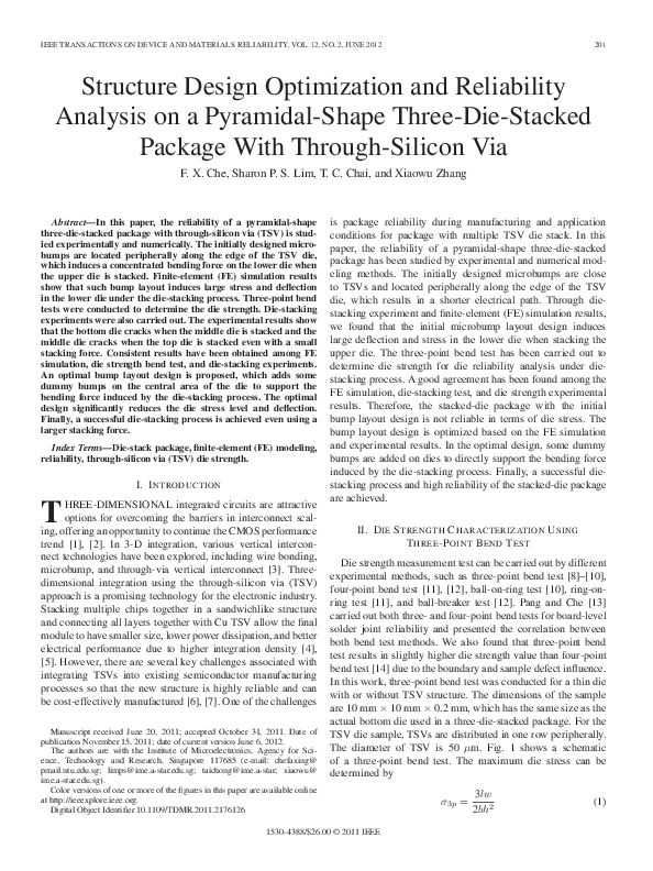 (PDF) Structure Design Optimization and Reliability Analysis on a ...