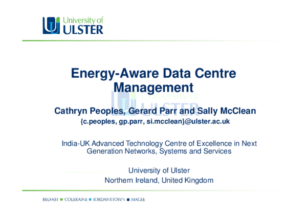 (PDF) Energy-Aware Data Centre management