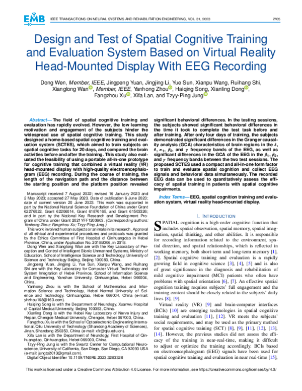 (PDF) Design and Test of Spatial Cognitive Training and Evaluation ...