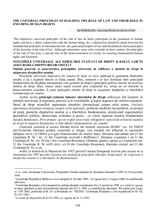 (PDF) THE UNIVERSAL PRINCIPLES OF BUILDING THE RULE OF LAW AND THEIR ...