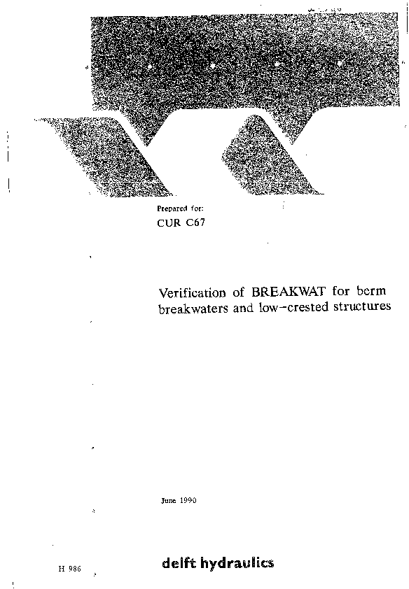 Pdf Verification Of Breakwat For Berm Breakwaters And Low Crested Structures