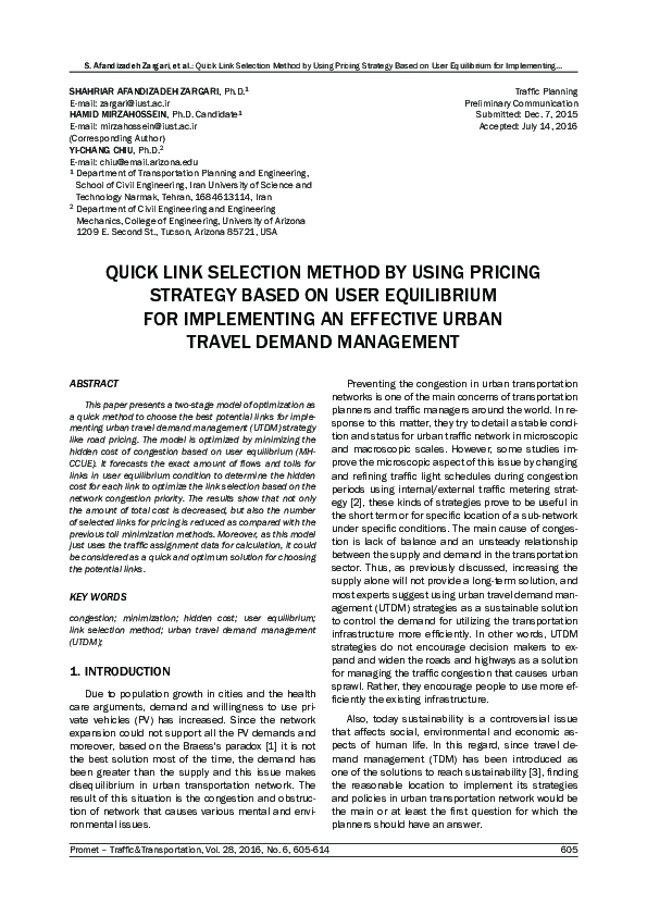 (PDF) Quick Link Selection Method by Using Pricing Strategy Based on ...