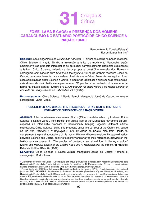 (PDF) Fome, lama e caos: a presença dos homens-caranguejo no estuário ...