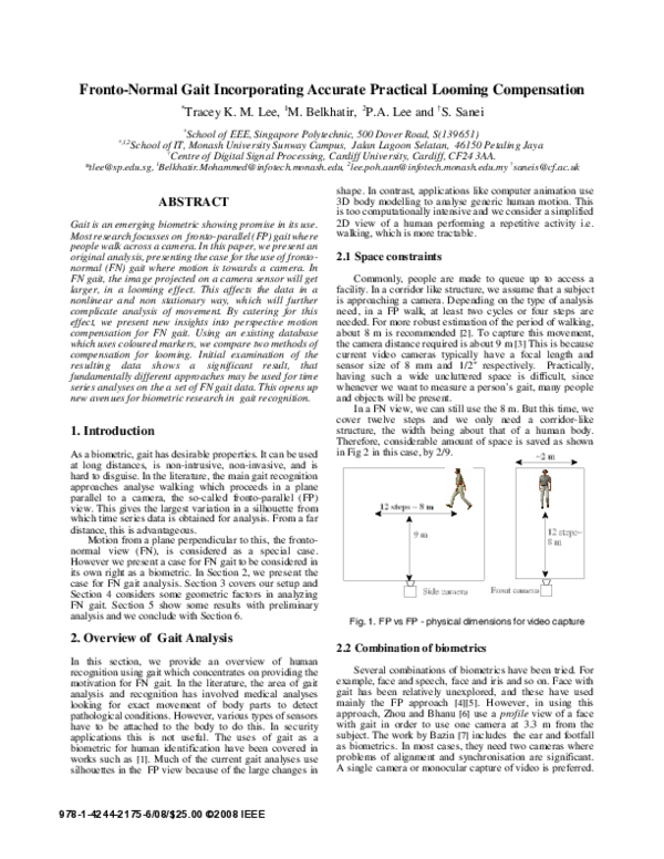 (PDF) Fronto-normal gait incorporating accurate practical looming compensation