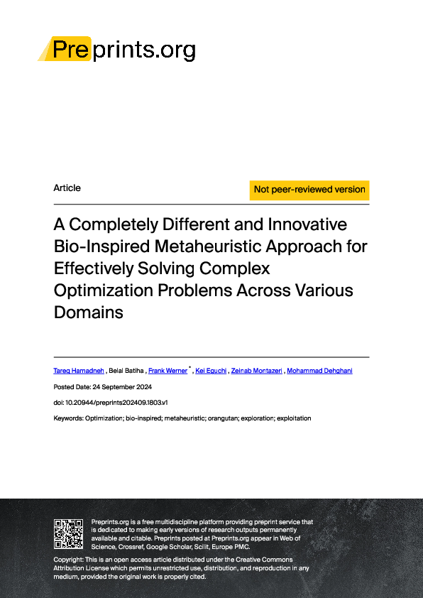(PDF) A Completely Different and Innovative Bio-Inspired Metaheuristic ...