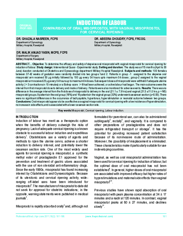 (PDF) Induction of Labour