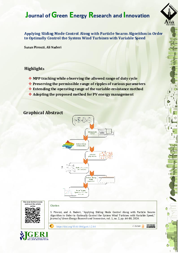 Pdf Applying Sliding Mode Control Along With Particle Swarm Algorithm In Order To Optimally