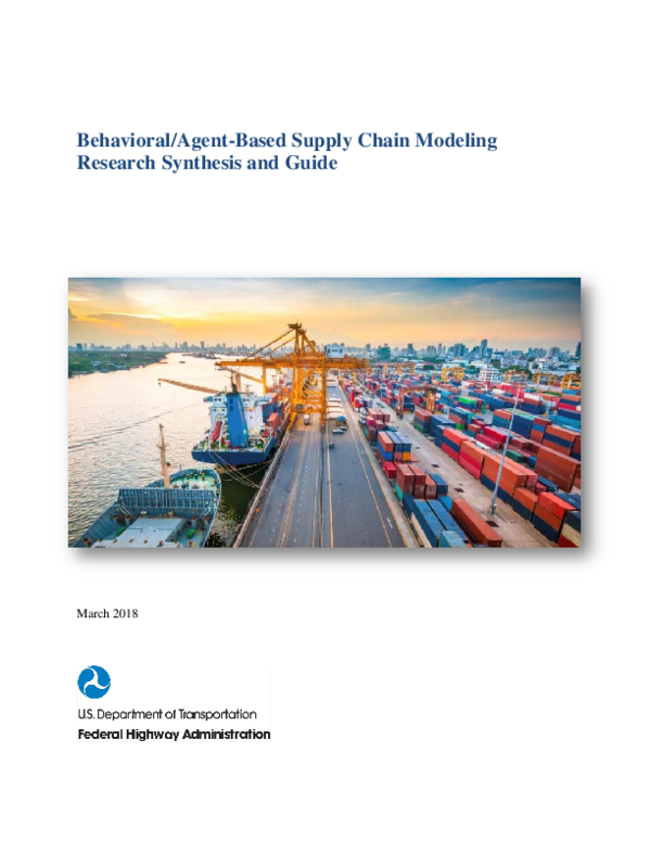 (PDF) Behavioral/Agent-Based Supply Chain Modeling Research Synthesis and Guide