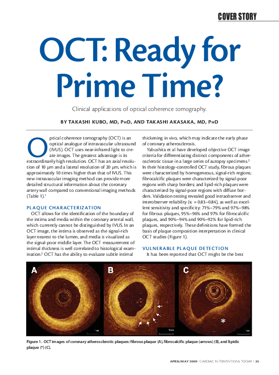(PDF) OCT: Ready for Prime Time?