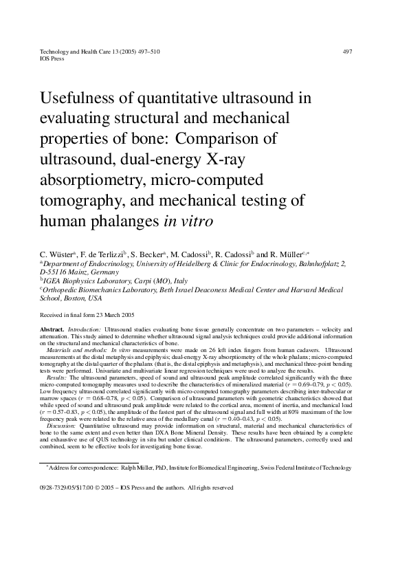 (PDF) Usefulness of quantitative ultrasound in evaluating structural and mechanical properties ...