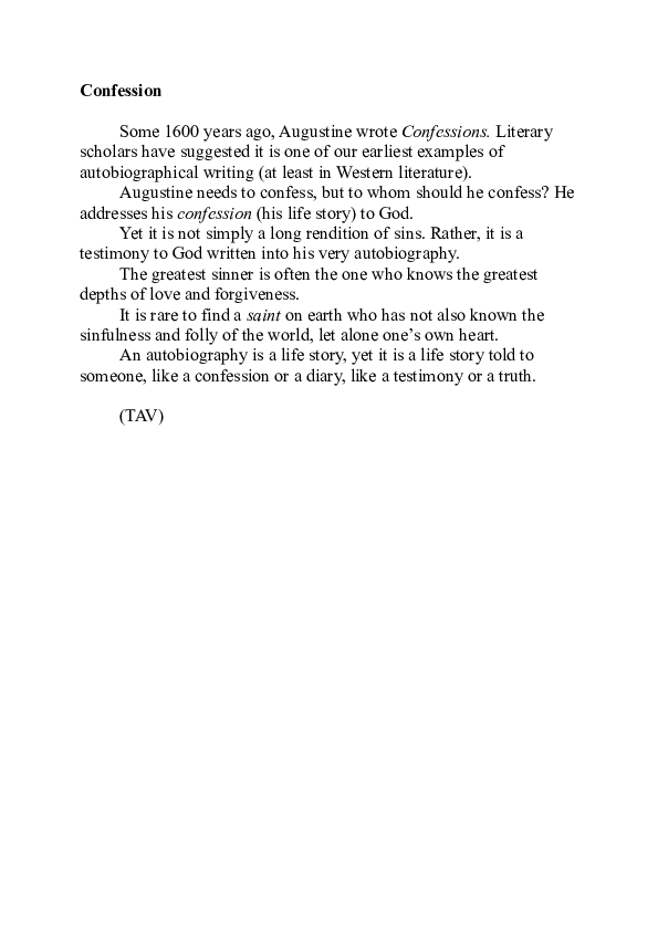 (PDF) Confession