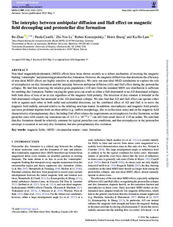 (PDF) The interplay between ambipolar diffusion and Hall effect on ...