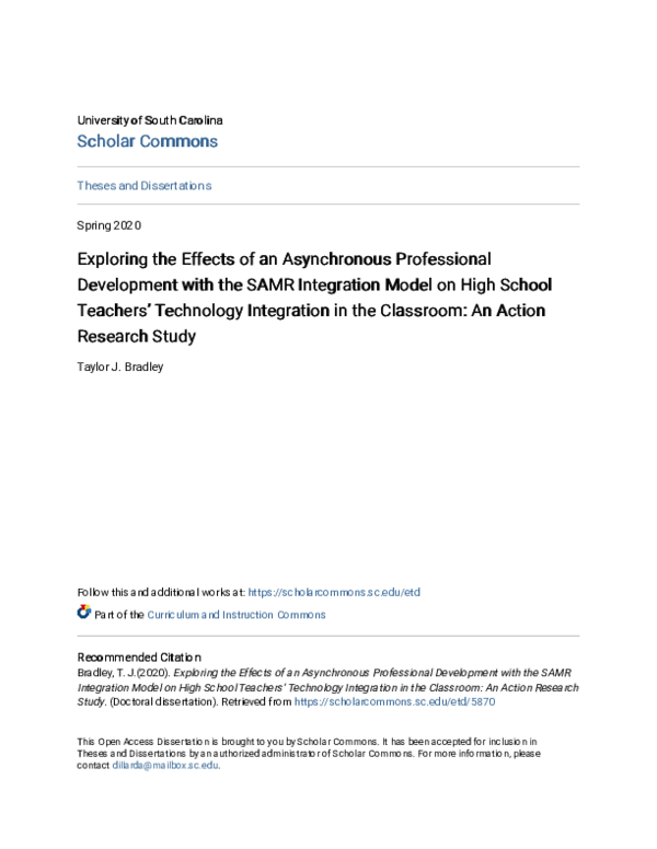 (PDF) Exploring the Effects of an Asynchronous Professional Development ...