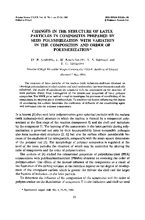 (PDF) Changes in the structure of latex particles in composites ...