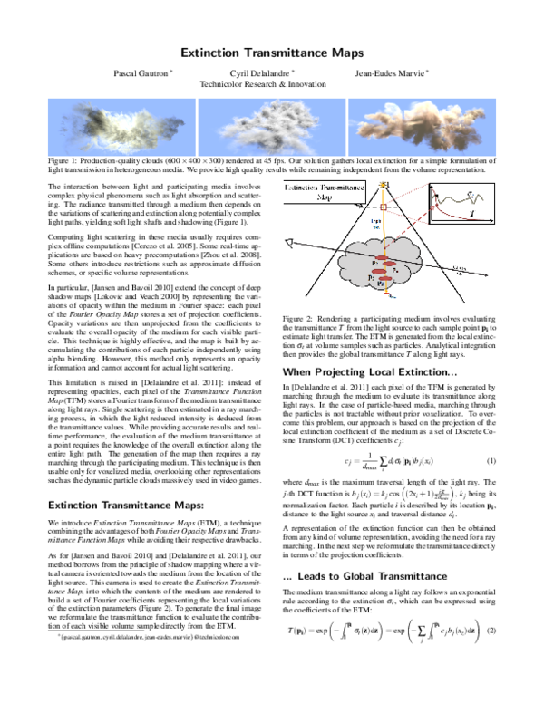 (PDF) Extinction transmittance maps