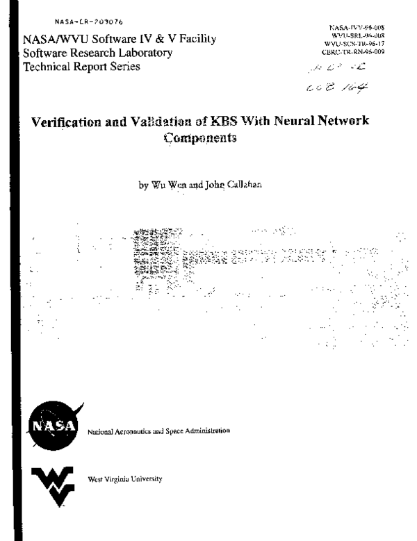 (PDF) Verification and Validation of KBS with Neural Network Components