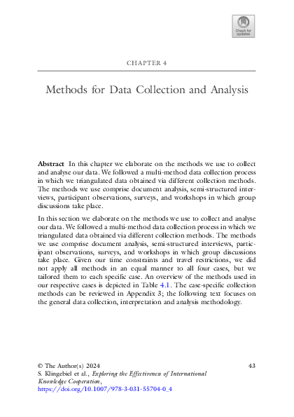 (PDF) Methods for Data Collection and Analysis