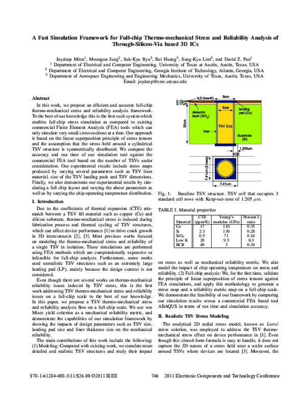 (PDF) A fast simulation framework for full-chip thermo-mechanical stress and reliability ...