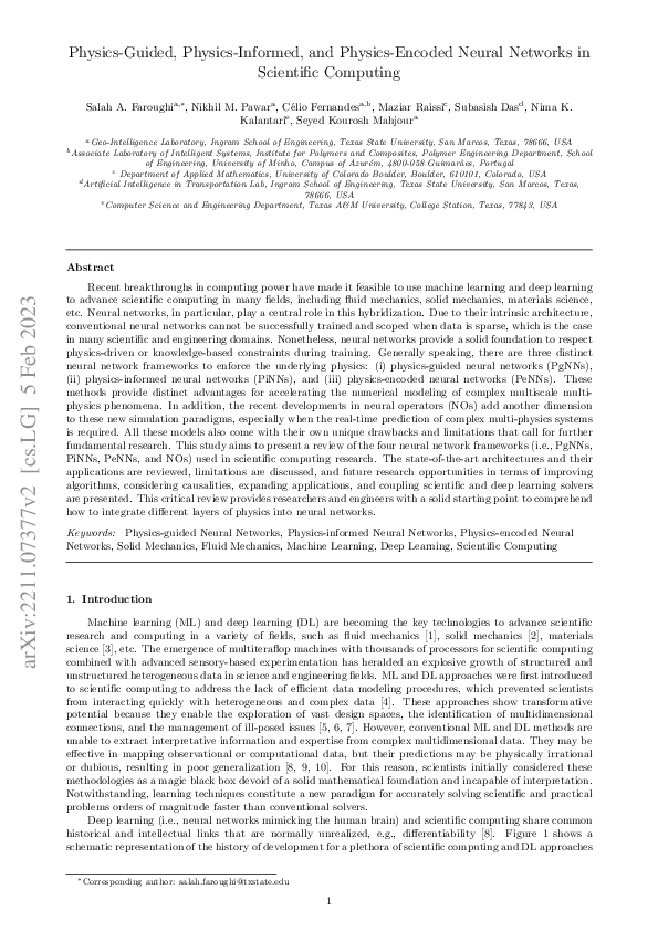 Pdf Physics Guided Physics Informed And Physics Encoded Neural