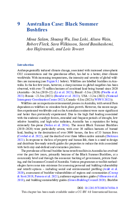 (PDF) Australian Case: Black Summer Bushfires | Alison Wain - Academia.edu
