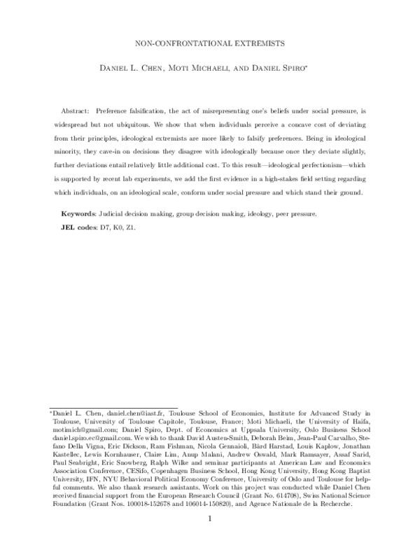(PDF) Non-Confrontational Extremists