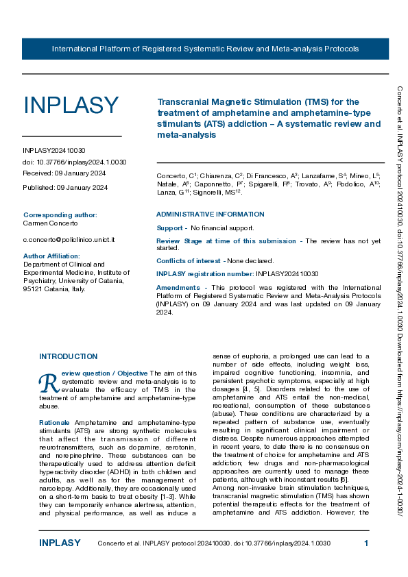 (PDF) Transcranial Magnetic Stimulation (TMS) for the treatment of ...