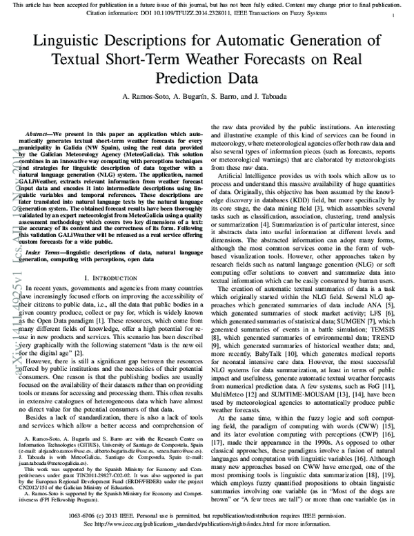 (PDF) Linguistic Descriptions for Automatic Generation of Textual Short ...