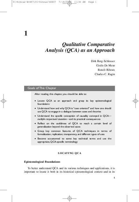 (PDF) Understanding Qualitative Comparative Analysis
