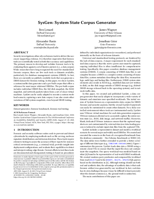 (PDF) SysGen