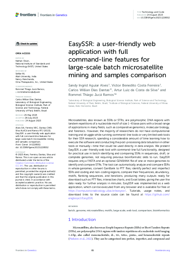 (PDF) EasySSR: a user-friendly web application with full command-line features for large-scale ...