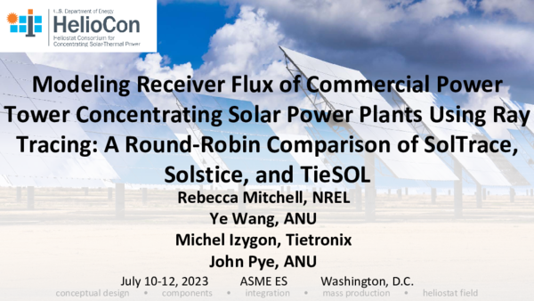 (PDF) Modeling Receiver Flux of Commercial Power Tower Concentrating ...