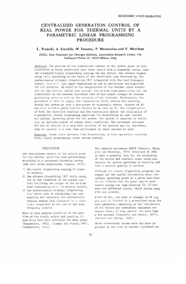 (PDF) Centralized Generation Control of Real Power for Thermal Units by ...