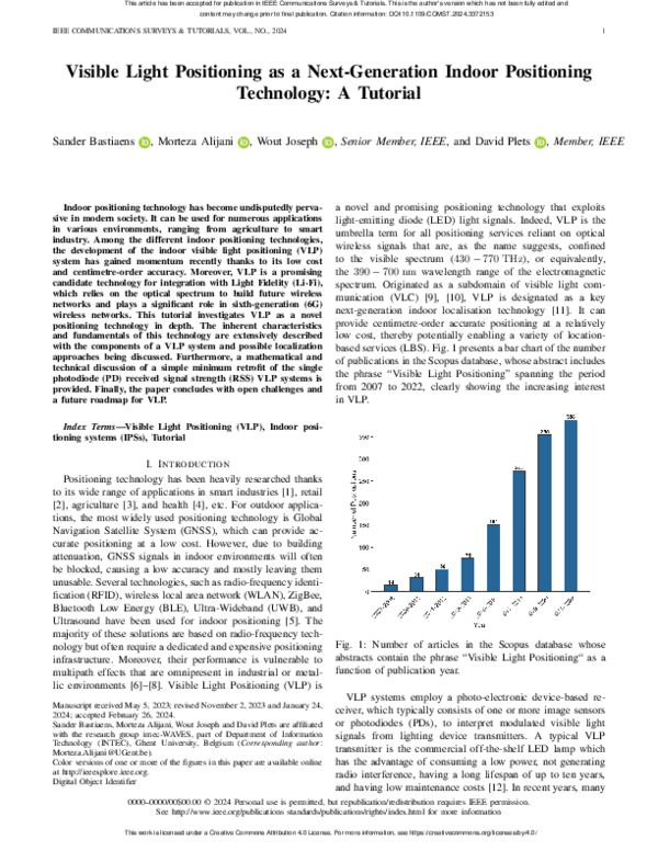 (PDF) Visible Light Positioning as a Next-Generation Indoor Positioning ...