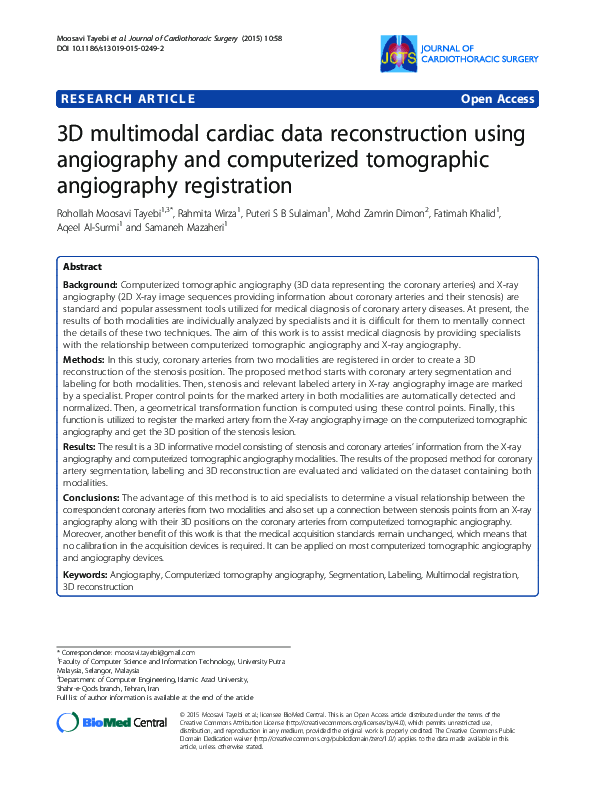 (PDF) 3D multimodal cardiac data reconstruction using angiography and computerized tomographic ...